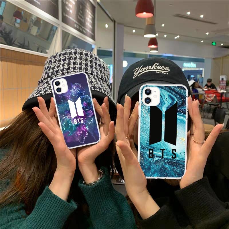 Buy K-POP BTS LOGO Soft Silicone Phone Case for Iphone 11/12/13 Plus ...