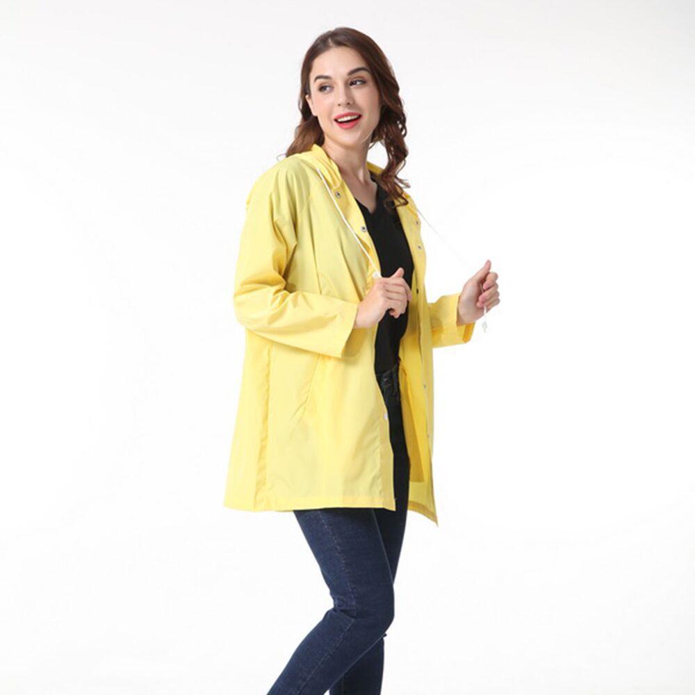 Womens Trench Coat Hooded Travel Mountaineering Light Thin Raincoat köp ...