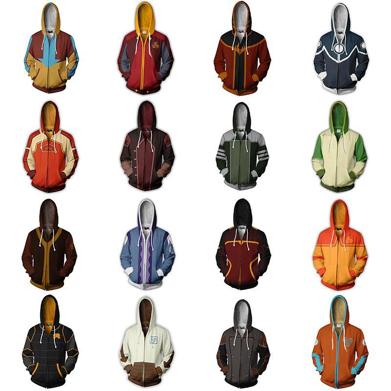 Buy Avatar Last Airbender Hoodie The Cosplay Costume Man Women Anime ...