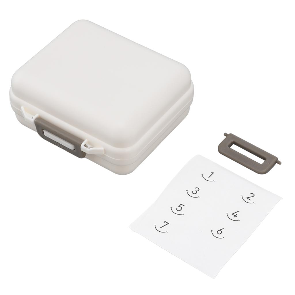 7 Compartments Pills Case Large Capacity Independent Opening Closing ...