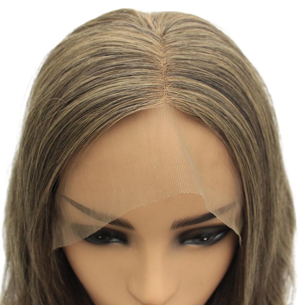 Buy Women's Brown Long Curly Wig Lady Sexy Synthetic Hair Wig Cover ...