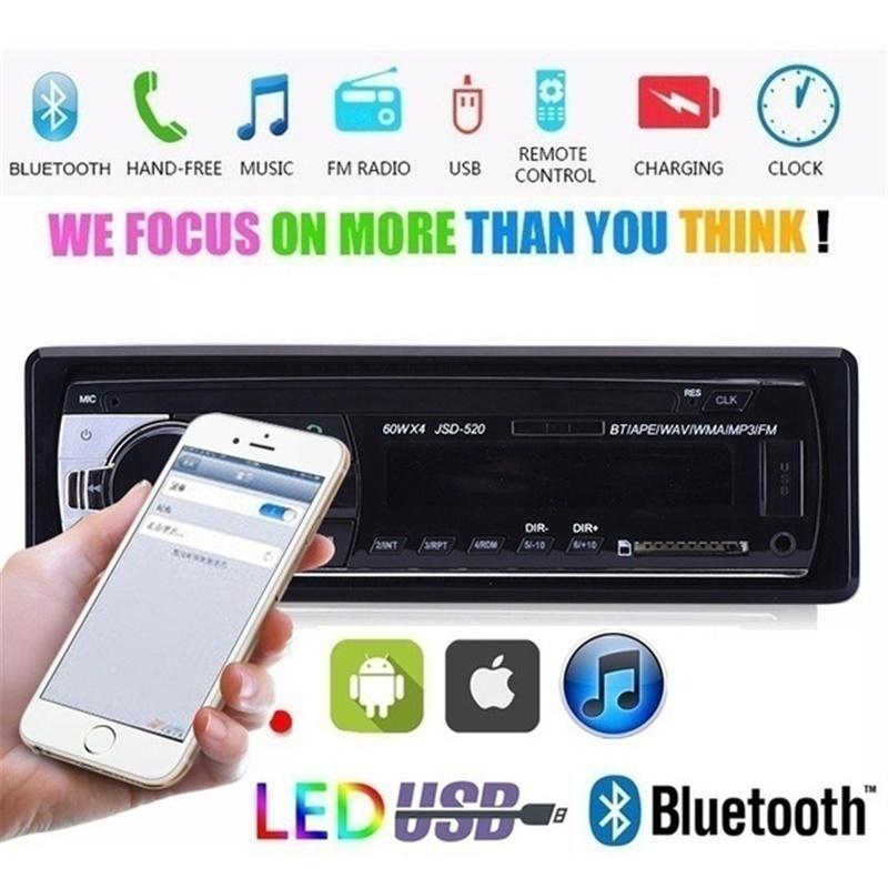 Buy Bluetooth Player Radio 1 Din Stereo Remote Control Car Charging Car ...