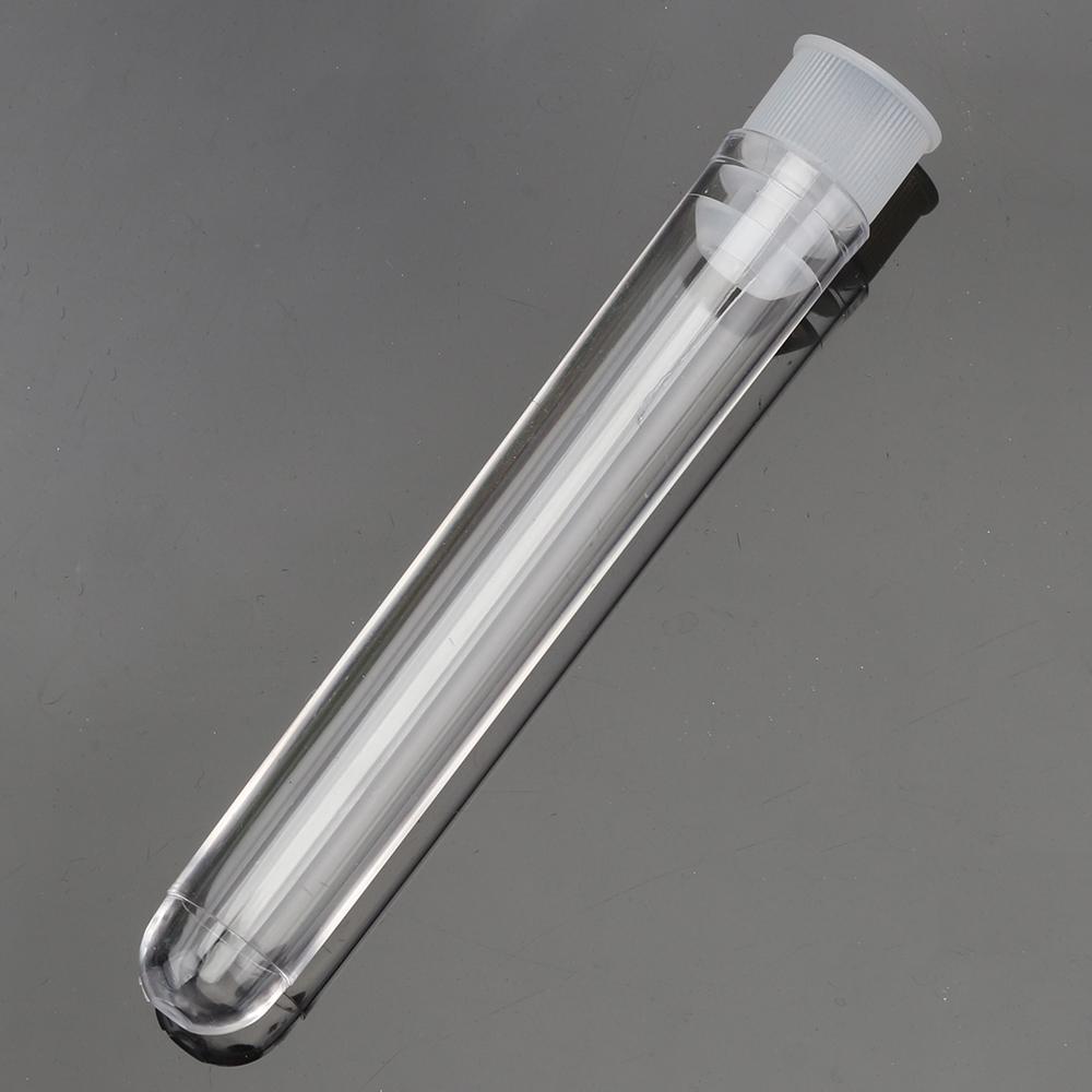 Buy Transparent-10Pcs Hard Plastic Test Tube Benzene Test Tube 12*75Mm ...
