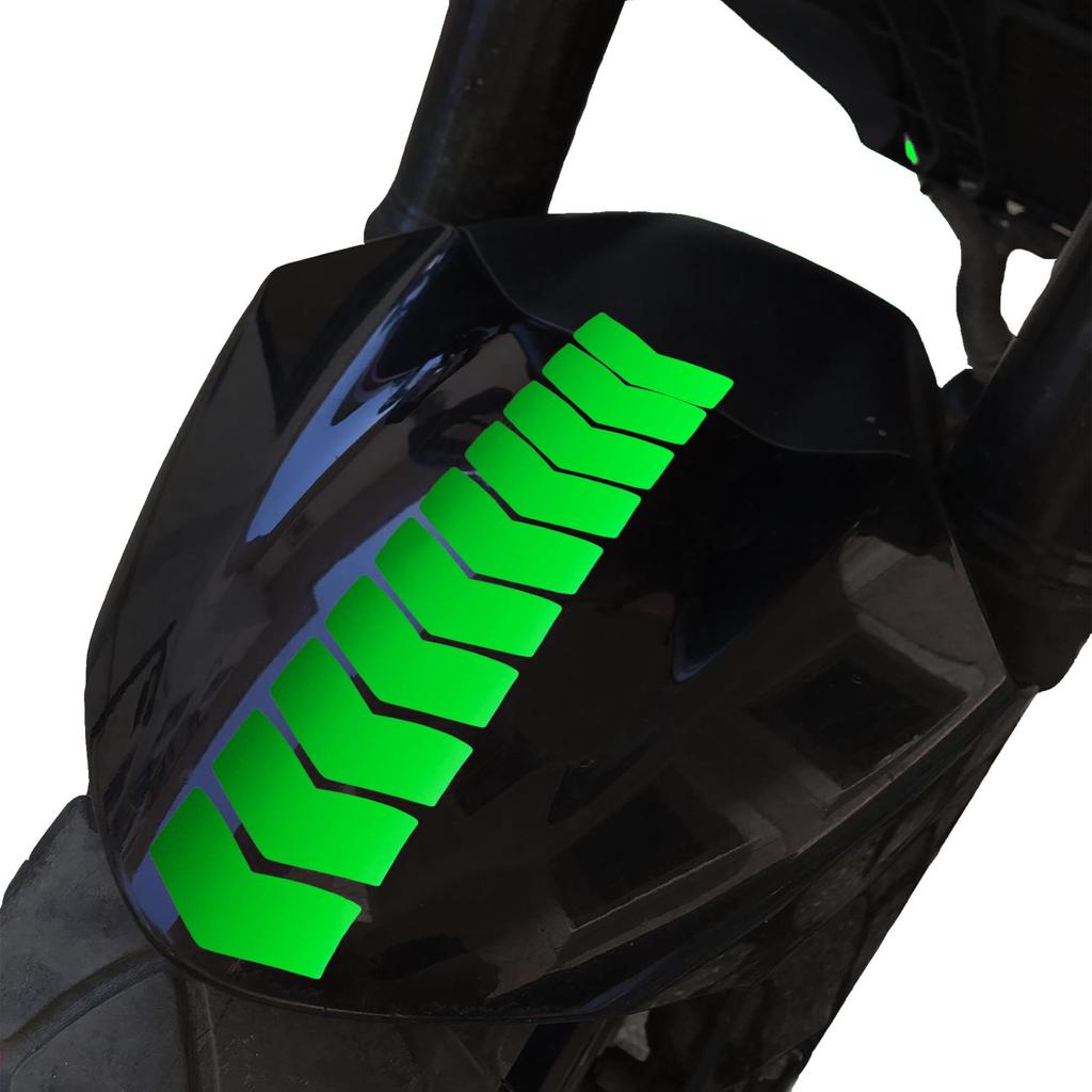 Buy Arrow Design Fluorescent Green Mudguard Helmet Sticker CinarExtreme ...
