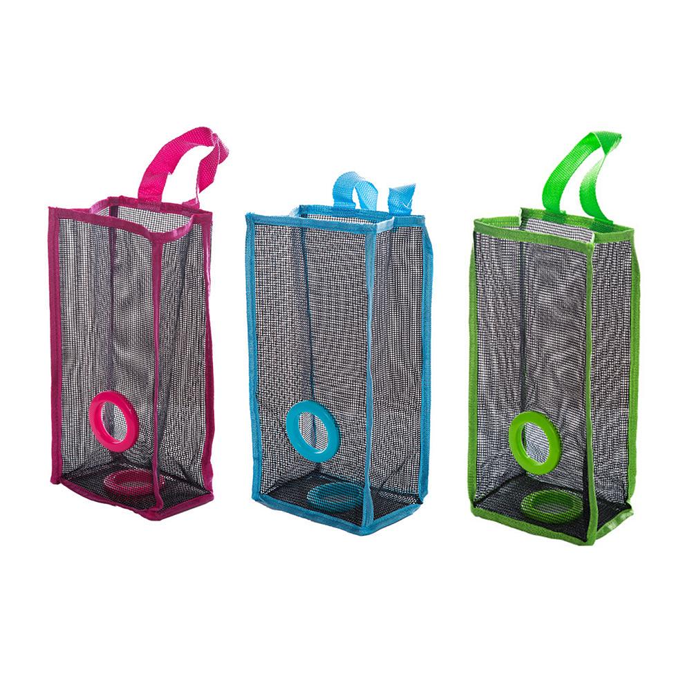 Buy Kitchen Hanging Mesh Garbage Bag Trash Bin Rubbish Collection ...