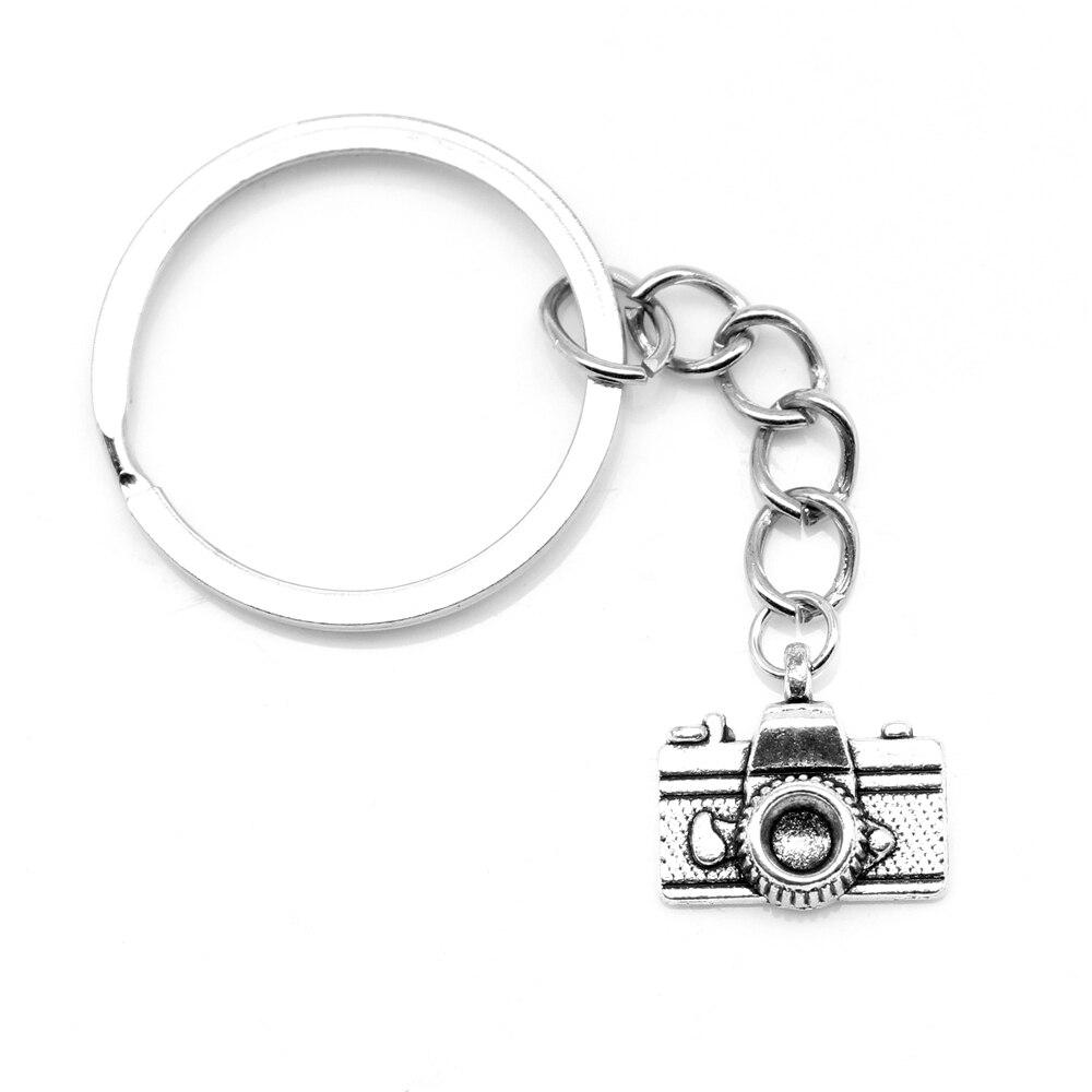 Buy 1pcs Antique Silver Color 14x15mm Camera Keychain Handmade Jewerly ...