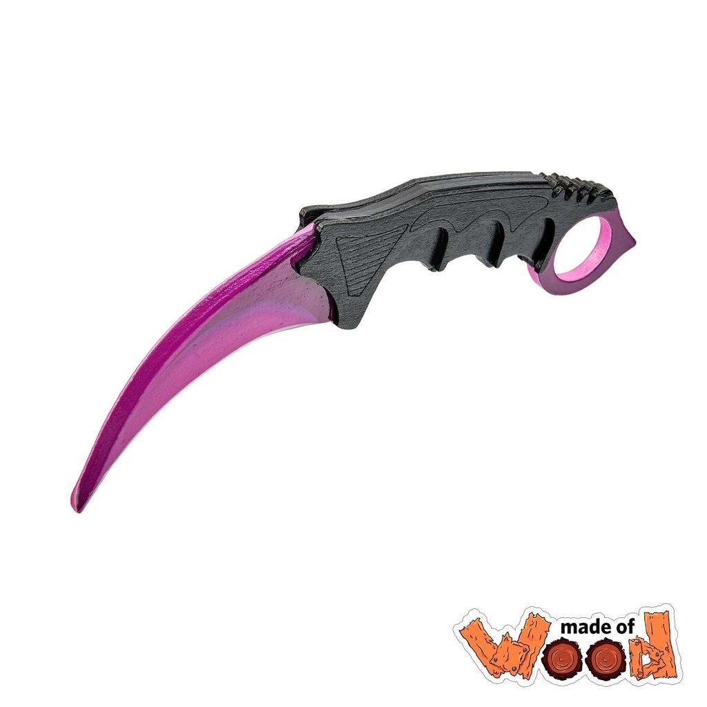 Cheap CS2 CS:GO Wooden knife Karambit Pink Splash, Maskbro, wooden ...