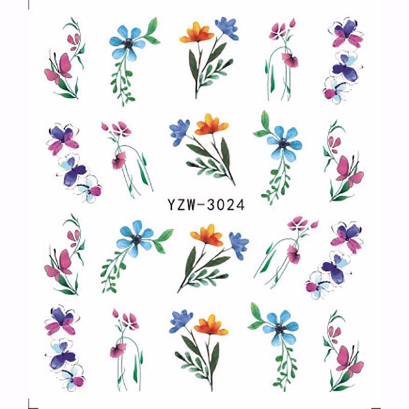 Buy Nail Art Water Transfer Stickers YZW Series DIY Sticker for Nails ...