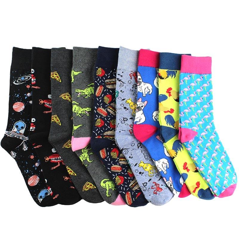 Creative Food Animal Funny Socks Cotton Alien Planet Socks Men Novelty ...