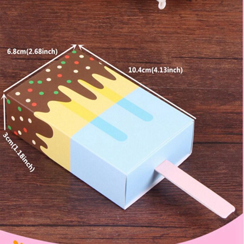 Buy 10Pcs Ice Cream Shape Gift Boxes Baby Shower Candy Box Cartoon ...