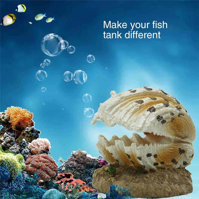 Buy Aquarium Decoration Aerating Action Ornament Shell Pearl Air Stone ...