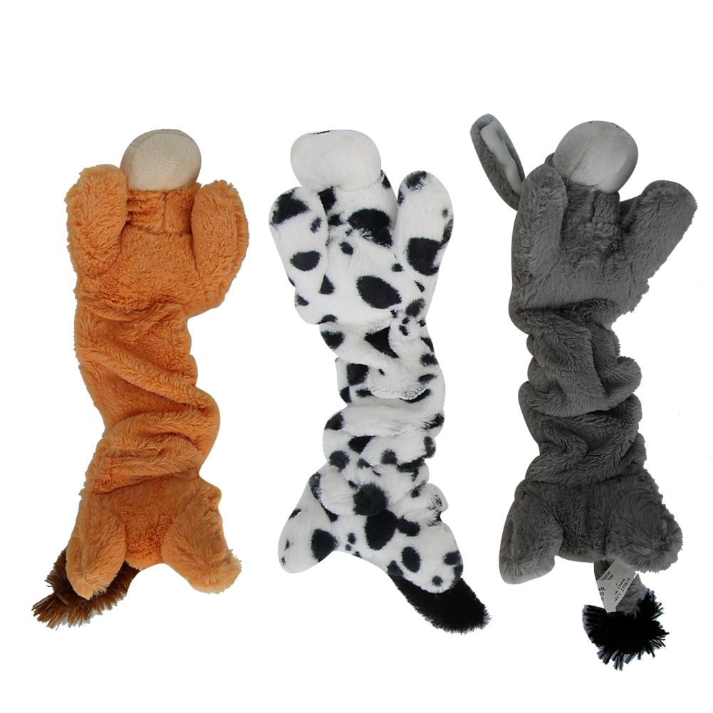 Buy 3 PCS Stretchable Plush Animals Shaped Pet Dogs Chew Squeaker ...