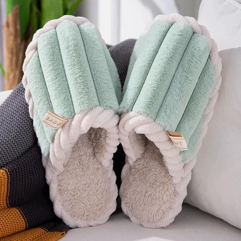 Cheap Cotton Slippers Women Thick Bottom Skin-friendly Comfortable Home ...