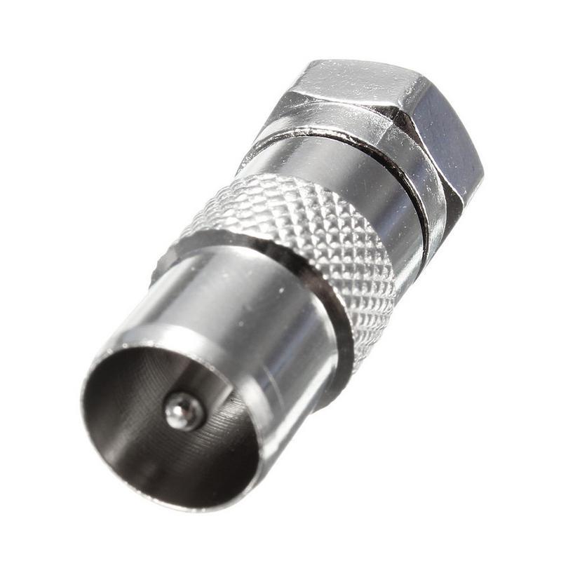 Buy 1PC F Type Male Plug To RF Male TV Freeview Aerial Cable Adapter ...