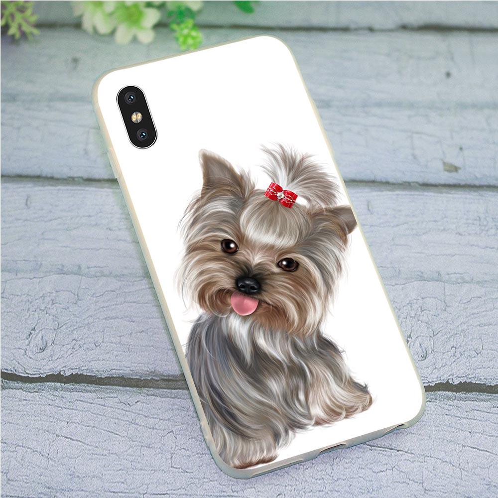 Buy Yorkshire dog puppy Phone Case for iPhone 7 Cover Xs Max XR X 8 ...