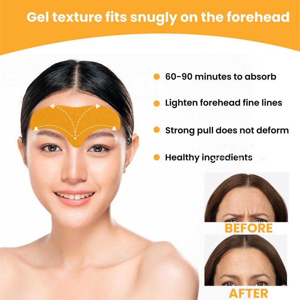 Buy 10Pcs/Box Fox Eyes Forehead Wrinkle Patch Lighten Smooth Forehead ...