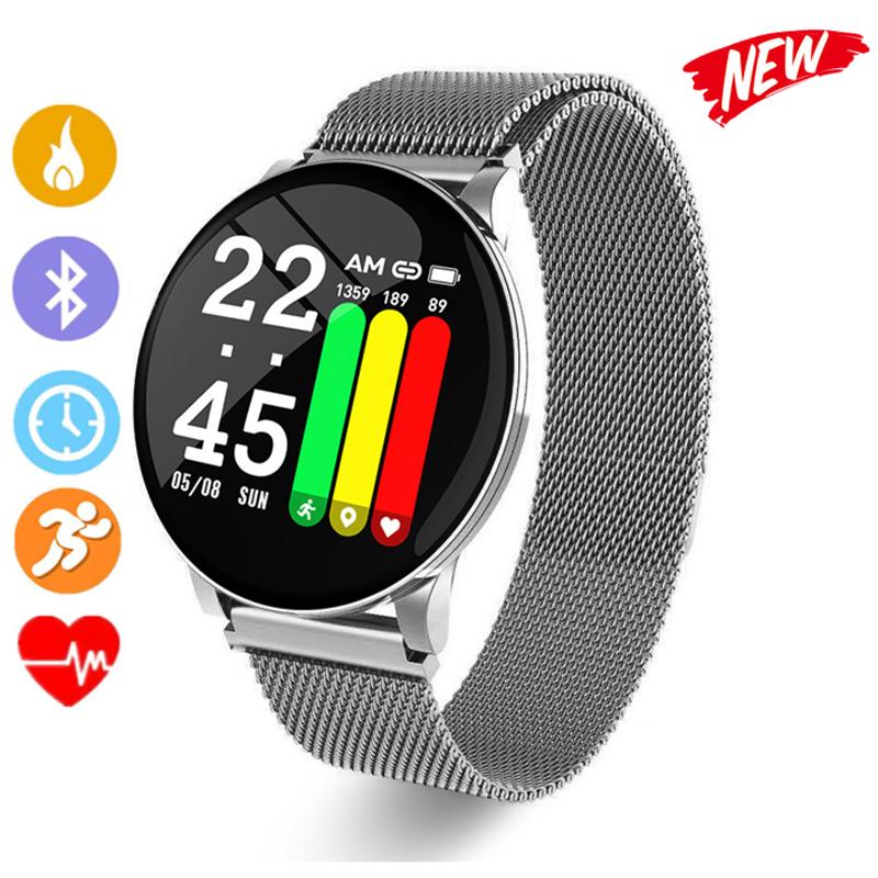 Buy Smartwatch Android Waterproof Men Sport Watches Blood Pressure ...