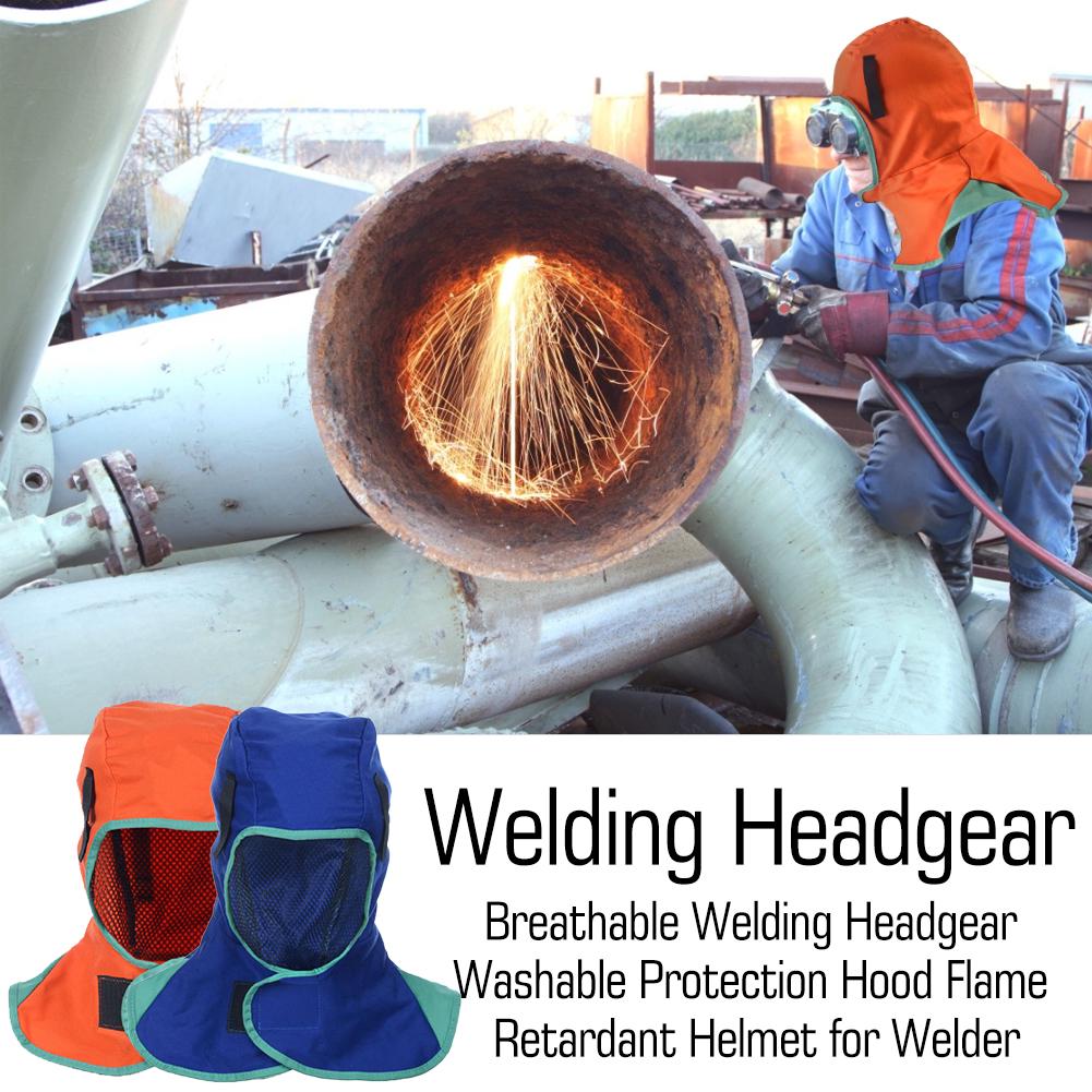 Buy Breathable Welding Headgear Washable Protection Hood Flame ...