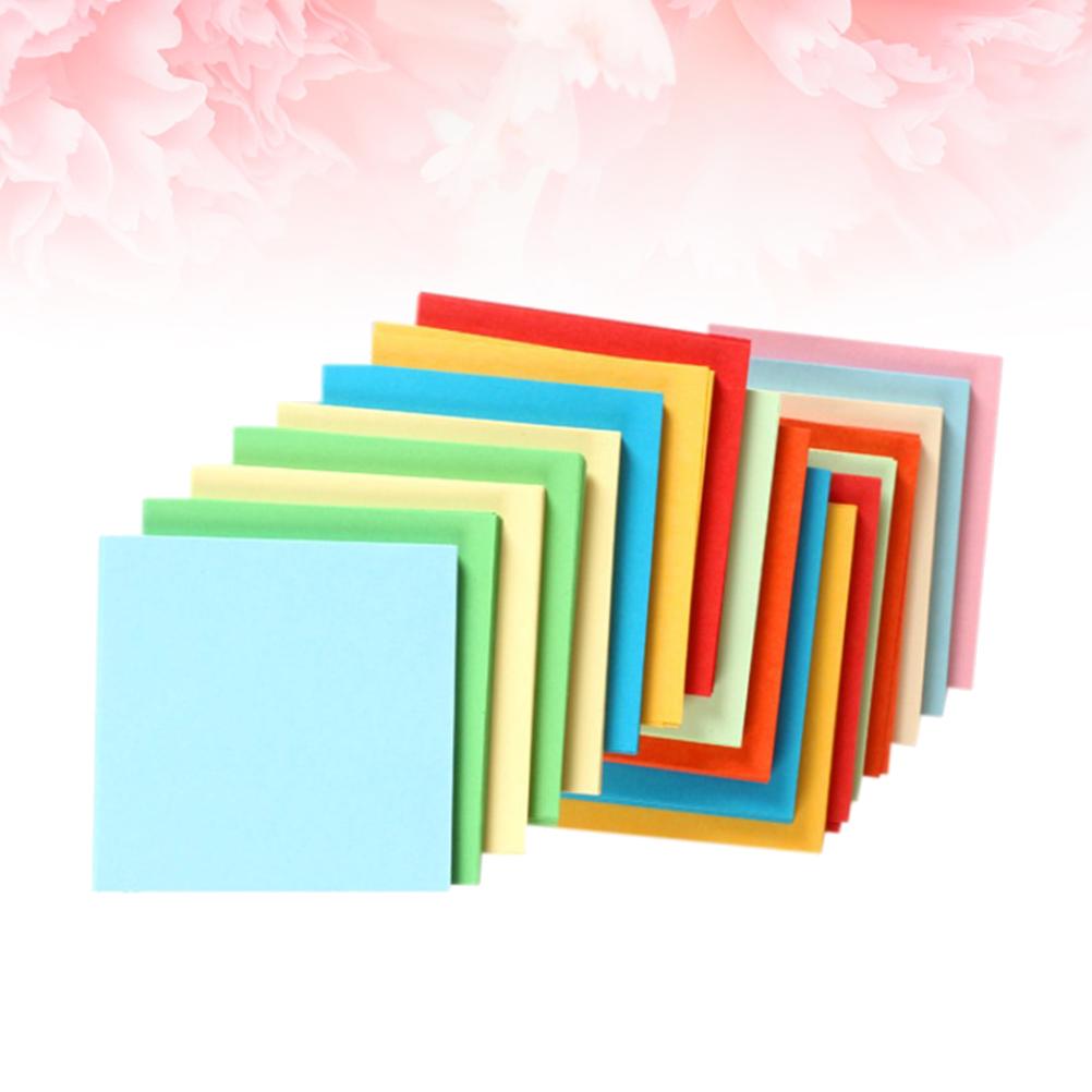 Buy 100 Sheets Origami Paper Birghtly Colored Double Sided Square Sheet ...