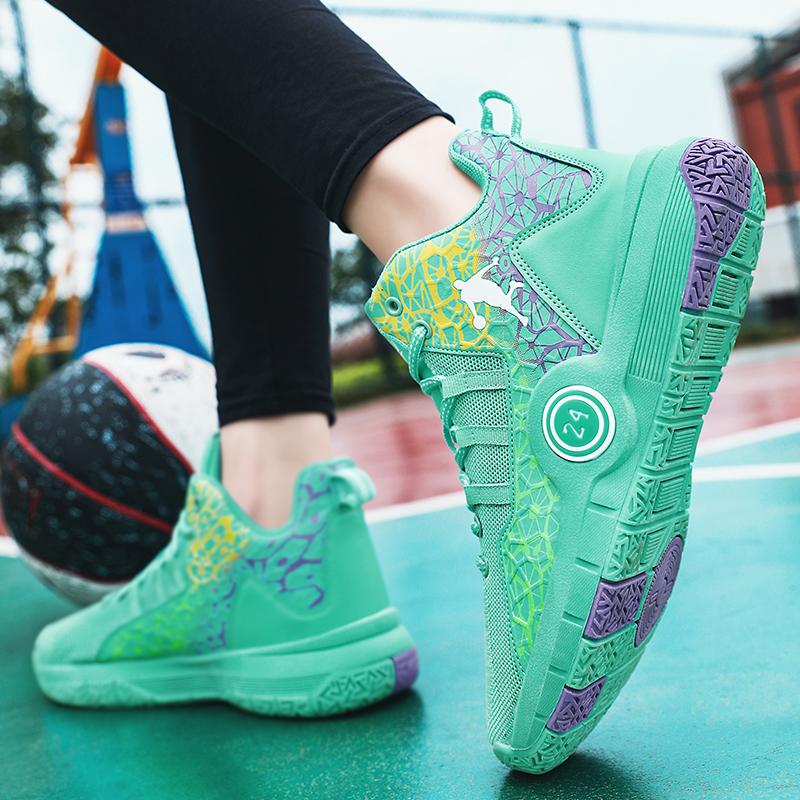 Buy High-top Shoes Basketball Shoes Youth Non-slip Shock Absorption ...