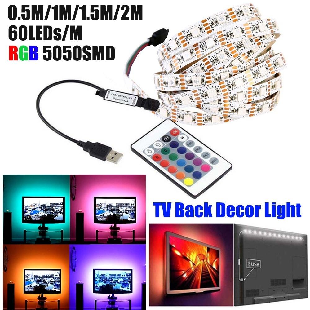 Buy TV Backlight Kit USB LED Strip Light 5V 5050 60smd/m RGB LED Strip ...