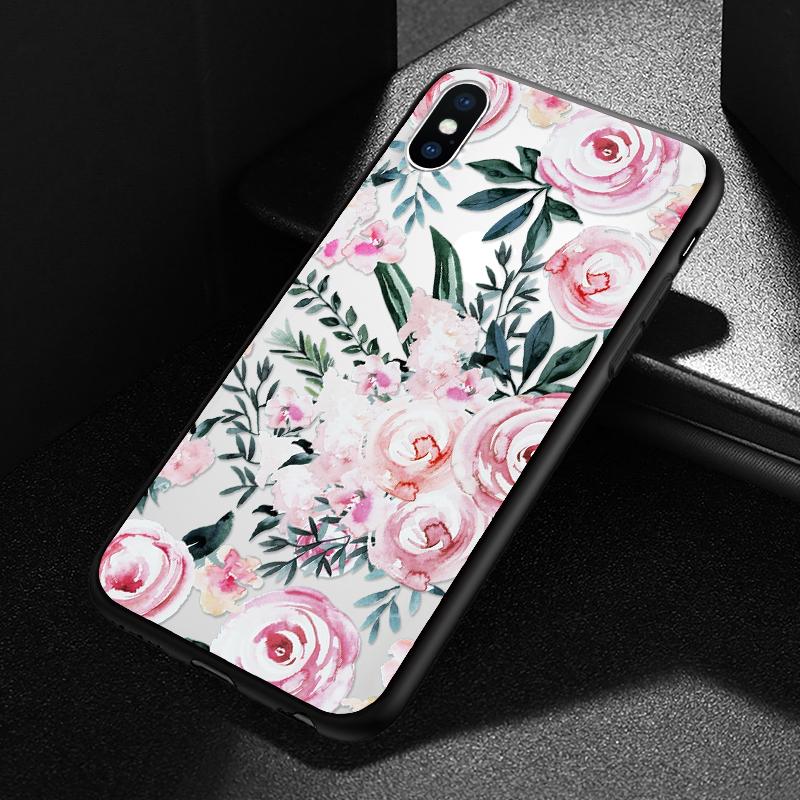 Buy Beautiful Simple Gorgeous Flowers Green Leaves Pattern Cover Phone ...