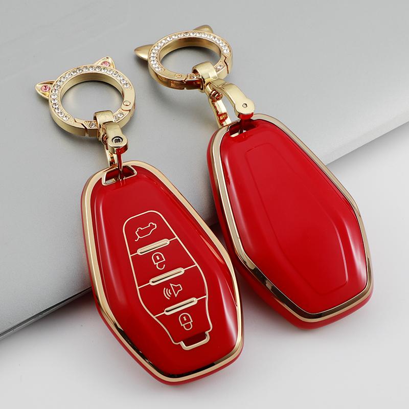 Buy Soft TPU Car Remote Key Case Cover Shell Holder Auto Keychain For ...