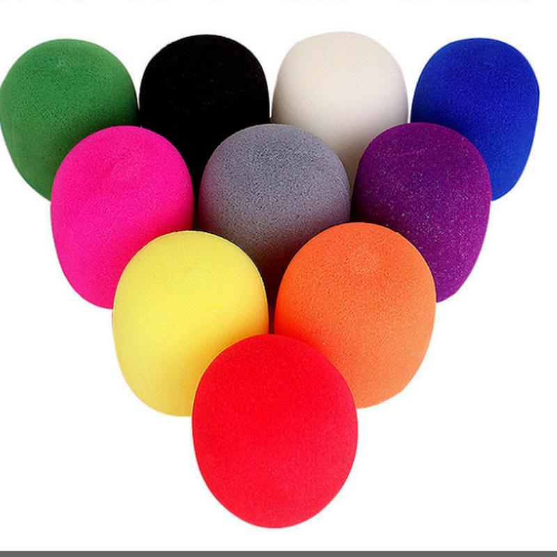 10pc Colorful Windscreen Microphone Windshield Recorder Pen Sponge Ball ...
