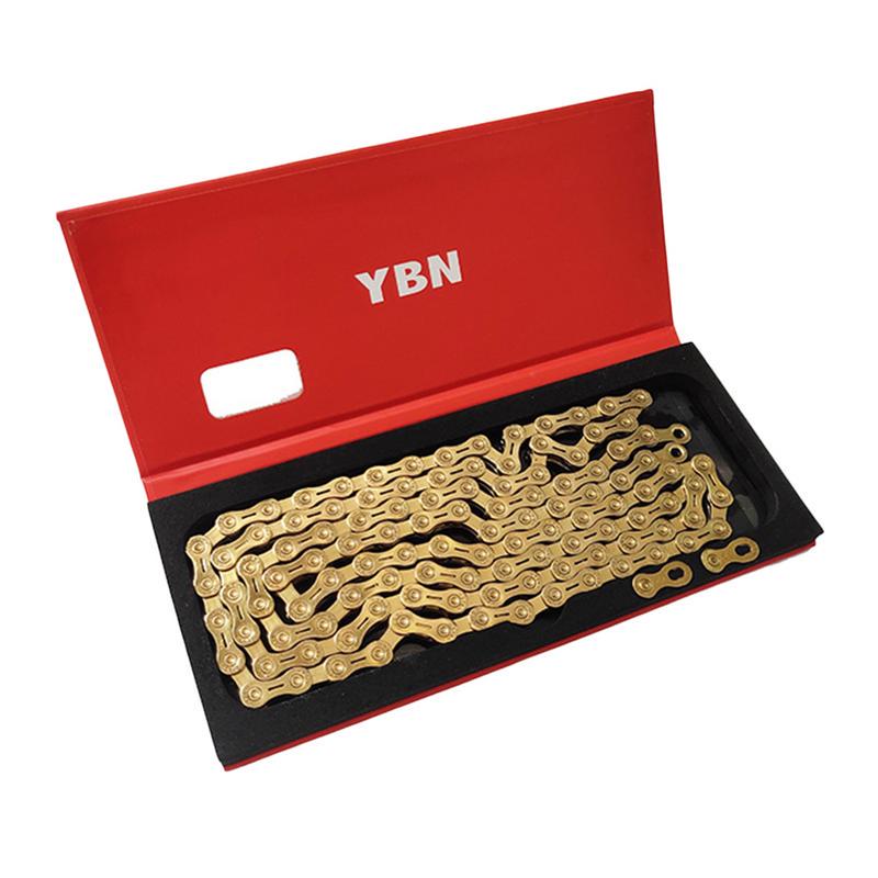 Buy Mountain Bike Chain 11 Speed Road Folding Car Gold Half Hollow ...