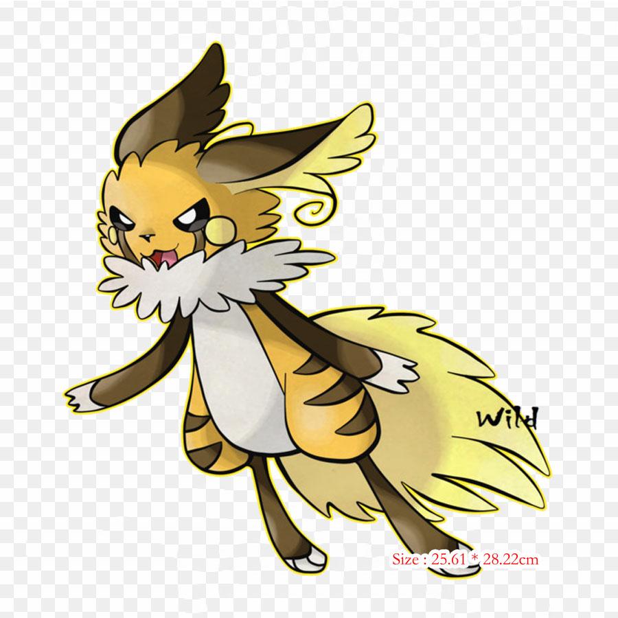 Buy Dog Raichu Pikachu Iron On Transfer Patches for Kids Clothing DIY ...