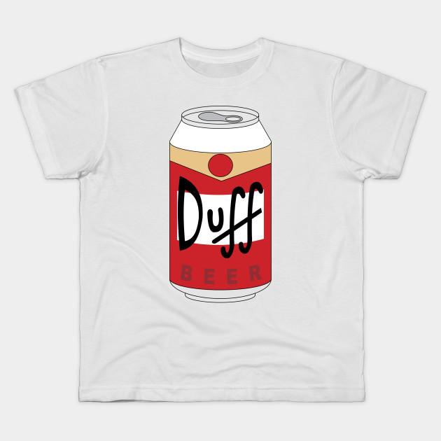 Buy Children Cartoon Duff Beer Print Funny Game T Shirt Kids Summer ...