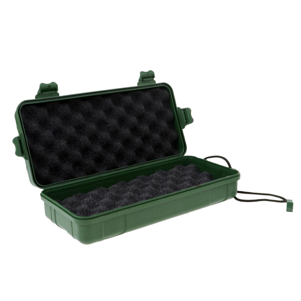2 pcs Airtight Survival Storage Case Flashlight Torch Carry Box ...