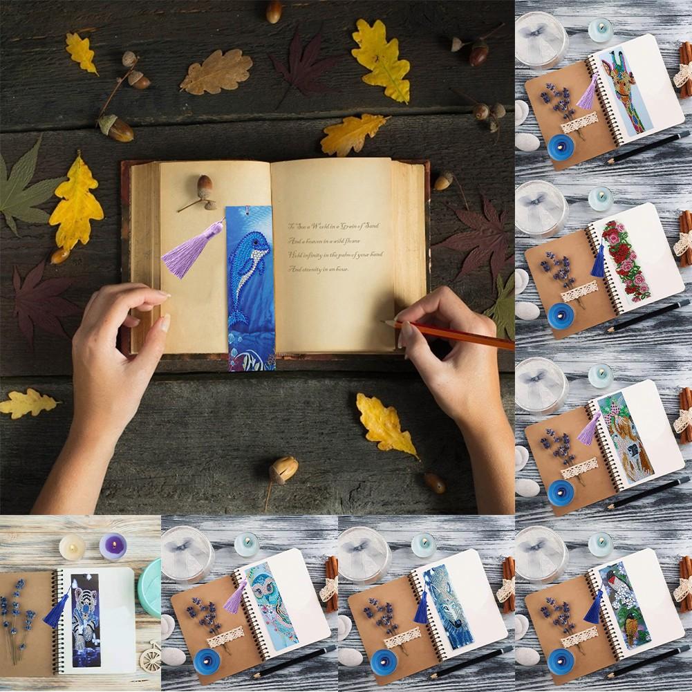 Painting Bookmark Tassel 21x6cm 5D Book Mark Craft uygun fiyatlı satın ...