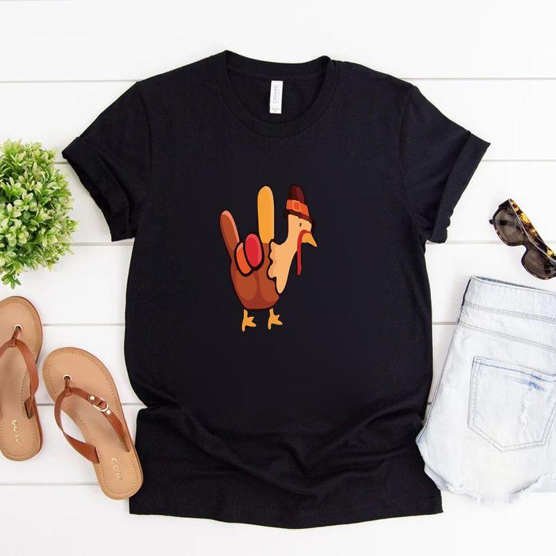 Satın alın Thankful Turkey Peace Fingers Sign Shirt Gift 2021 Women ...