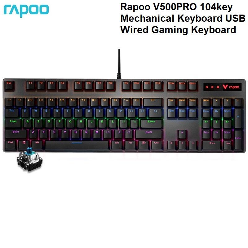 Buy Rapoo V500PRO 104key Mechanical Keyboard USB Wired Gaming Keyboard at affordable prices ...
