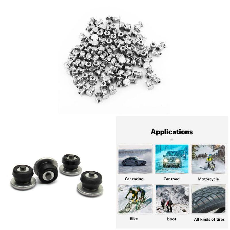 Buy Wheel Sleeve Studs Spikes 100Pcs Screws Tire Cleats Winter Anti ...