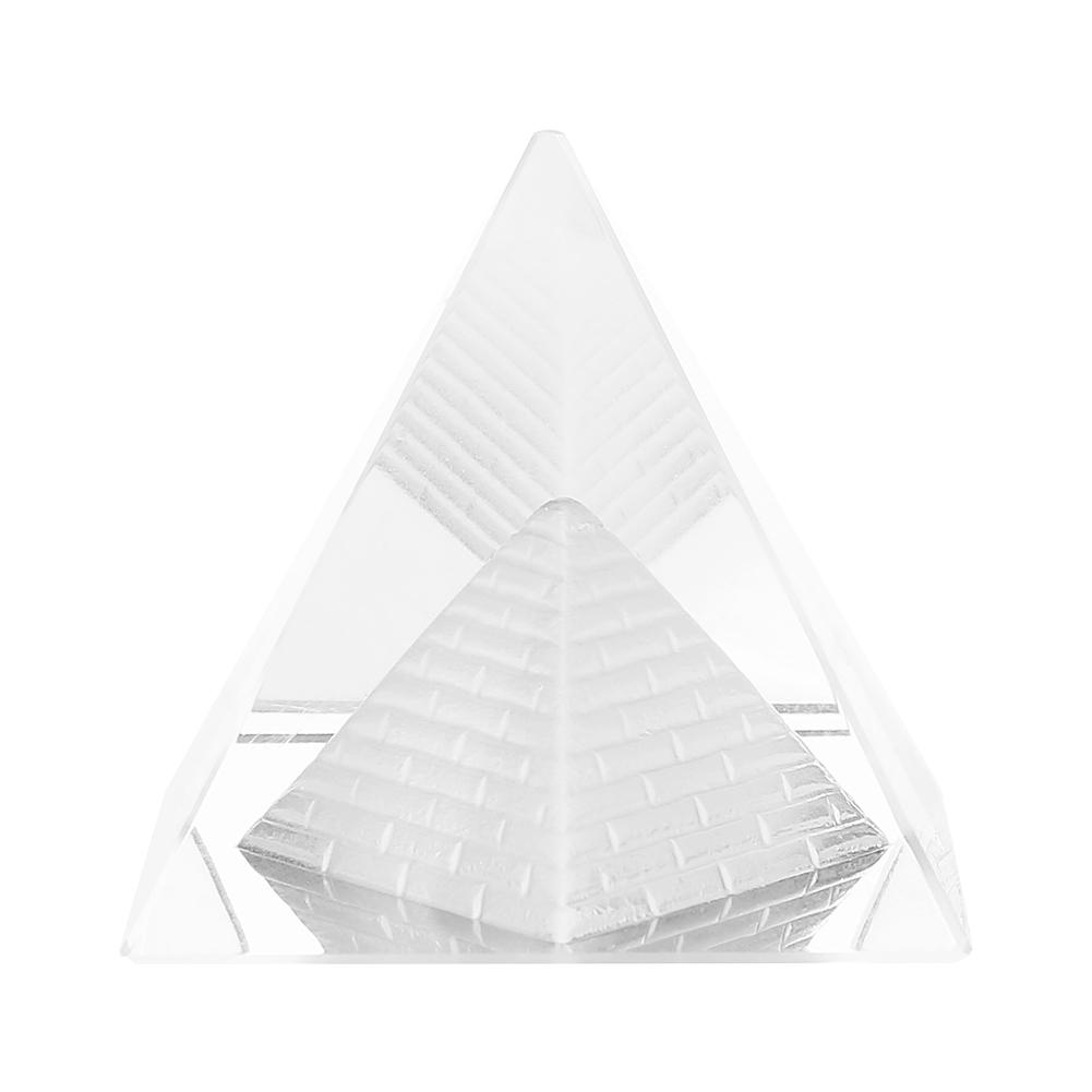 Buy Crystal Pyramid Quartz Stone Carving Figurines Home Decoration ...
