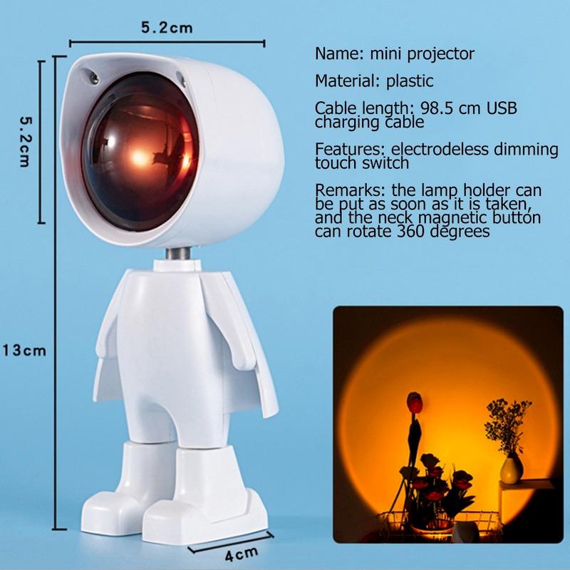Buy Wall Decor LED Robot Projector Atmosphere Light Touch Control ...