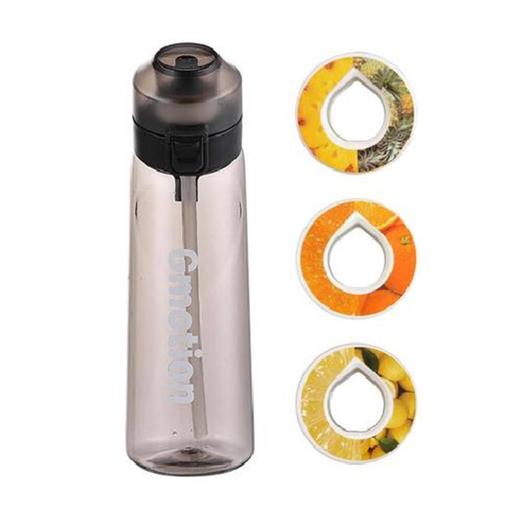 Smaksflaske 650 ml lekkasjesikker luft opp vannflaske inkluderer 2 ...