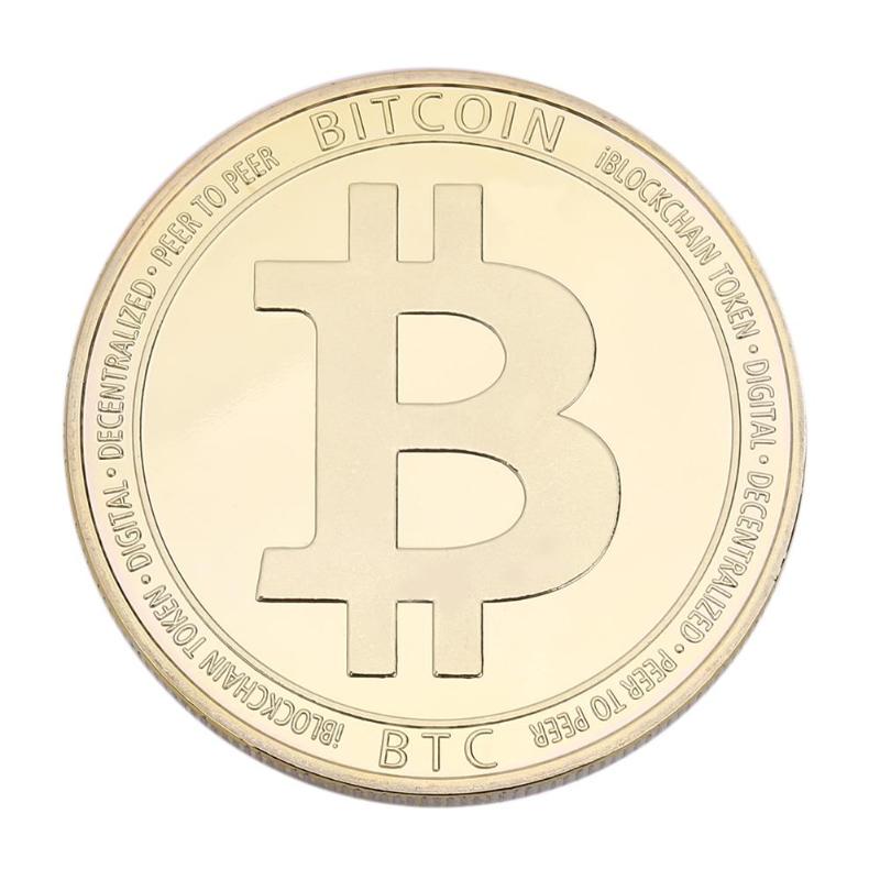 Buy Zinc Alloy Plated Non-currency Bitcoin Commemorative Coin Art ...