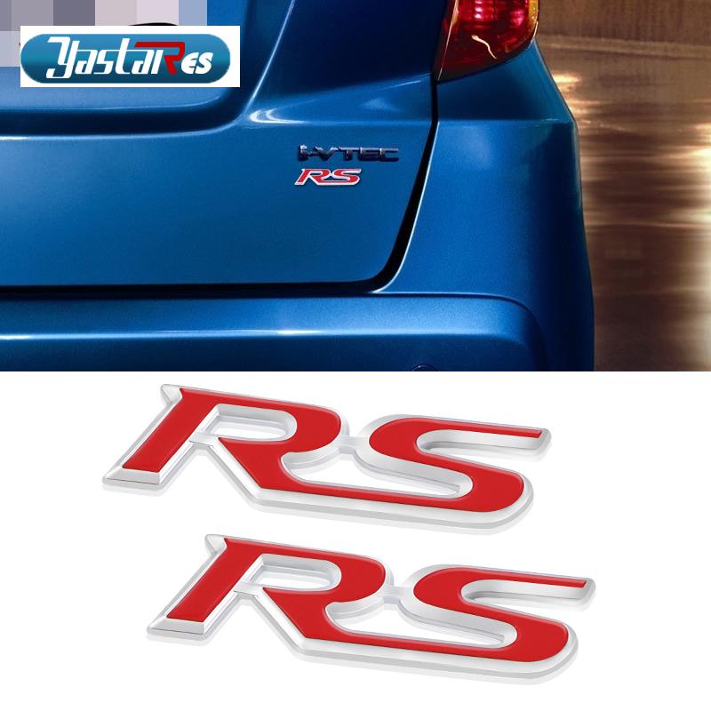 Buy 1ps Set 3D Metal RS Emblema Trunk Etiqueta Do Styling Para at ...