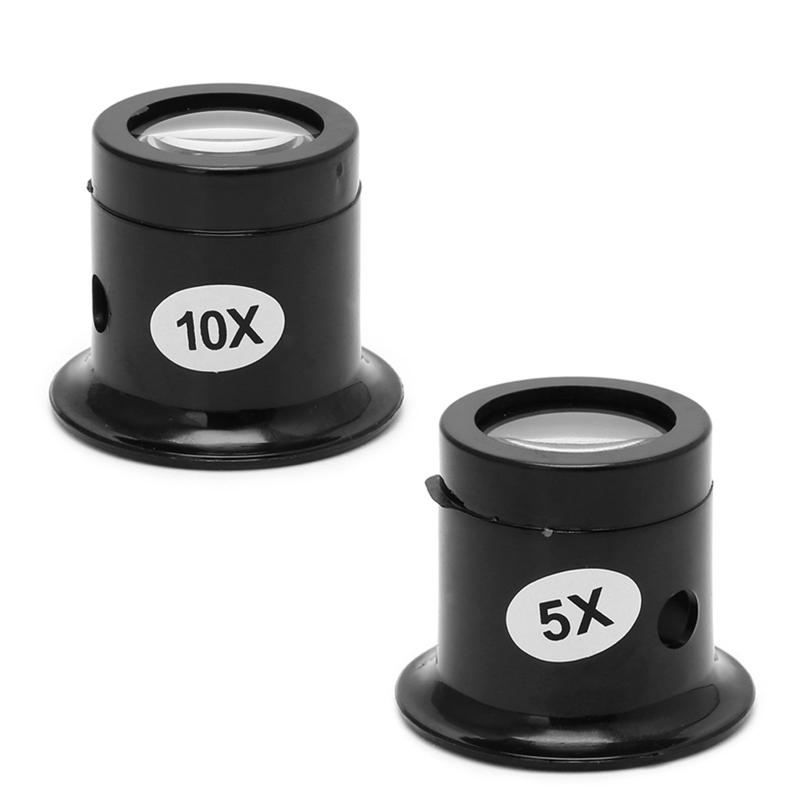 Buy 5X 10X Monocular Magnifying Glass Loupe Lens Jeweler Tool Eye ...