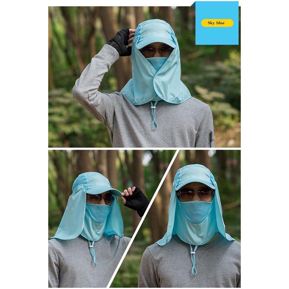 Buy UV Protection Outdoor Cycling Fishing Cap Face Neck Head Cover ...