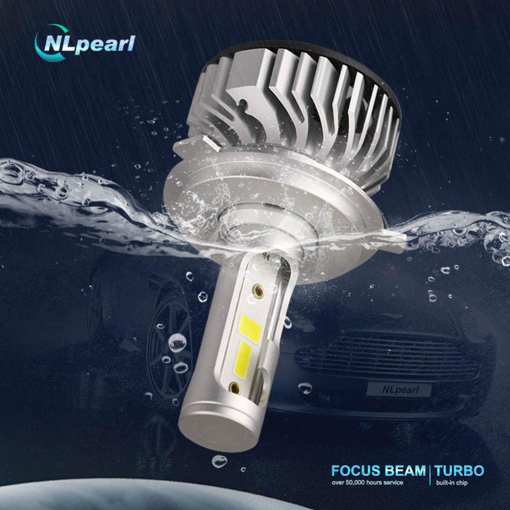 Buy NLpearl Super 2Pcs H4 LED Headlight 6000k 10000LM/Pair COB Car ...