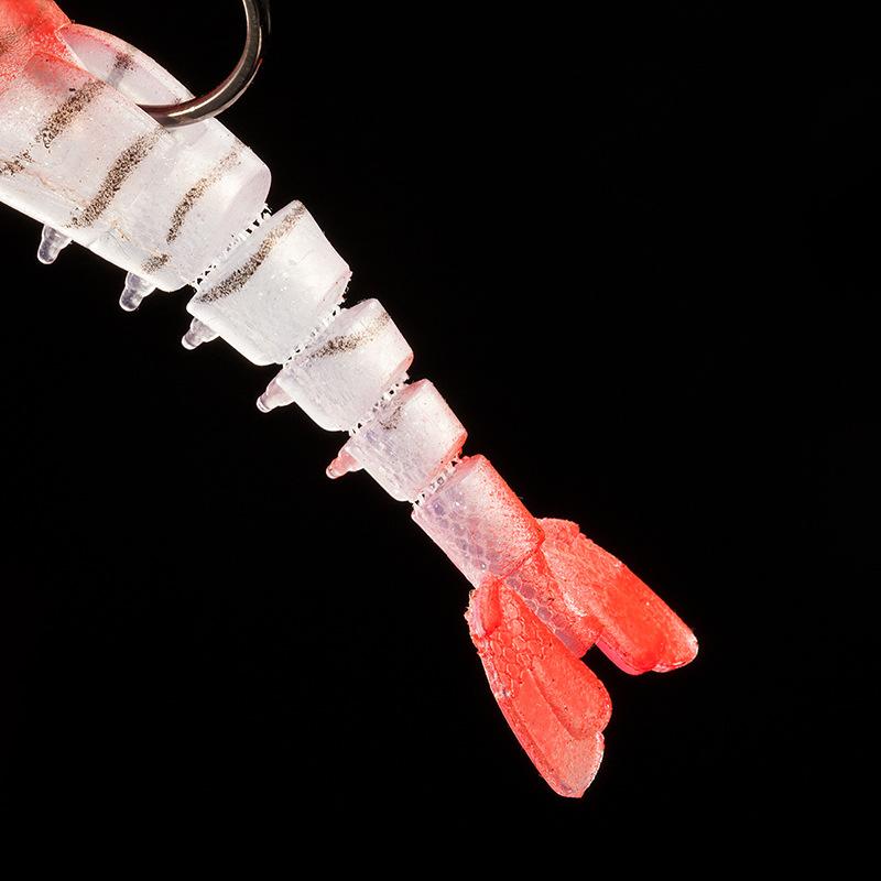 Buy 4Pcs Soft Bait Shrimp Shore Cast Iron Plate Luminous Mino Fishing ...