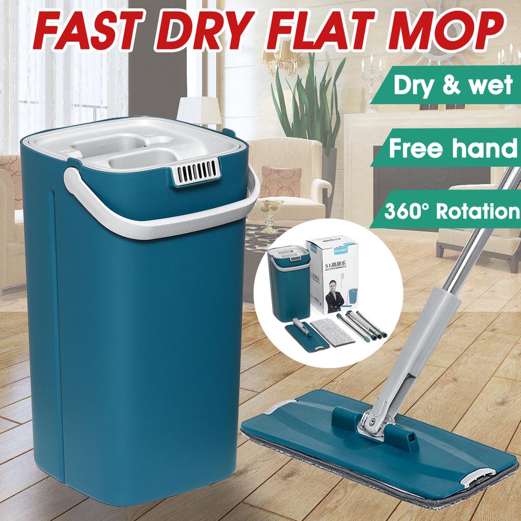Buy Meigar Dry Wet 360 Degree Roatation Flat Squeeze Mop Handfree Wring ...