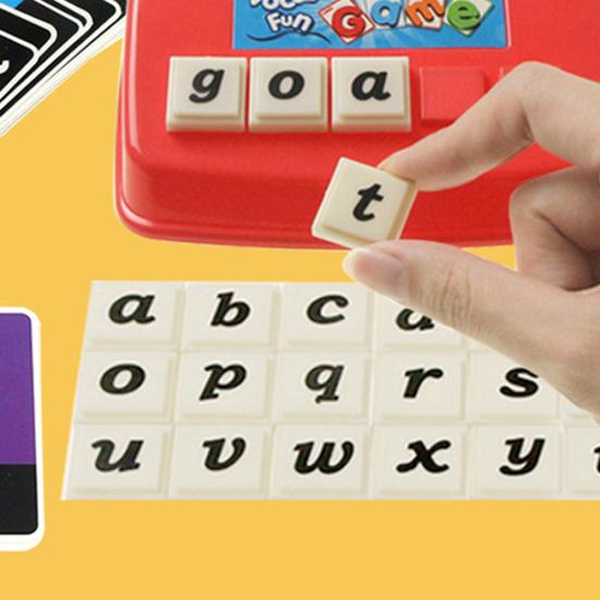 HaoYunLai Kids English Alphabet Letter Card Spelling Board Game Early ...