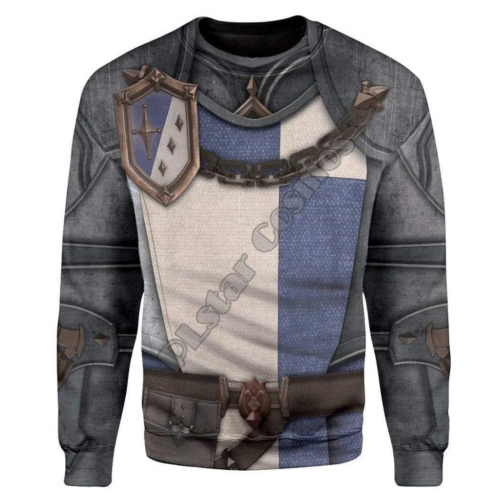 Knight Armor 3d Printed Men For Women Hoodies Harajuku Streetwear ...