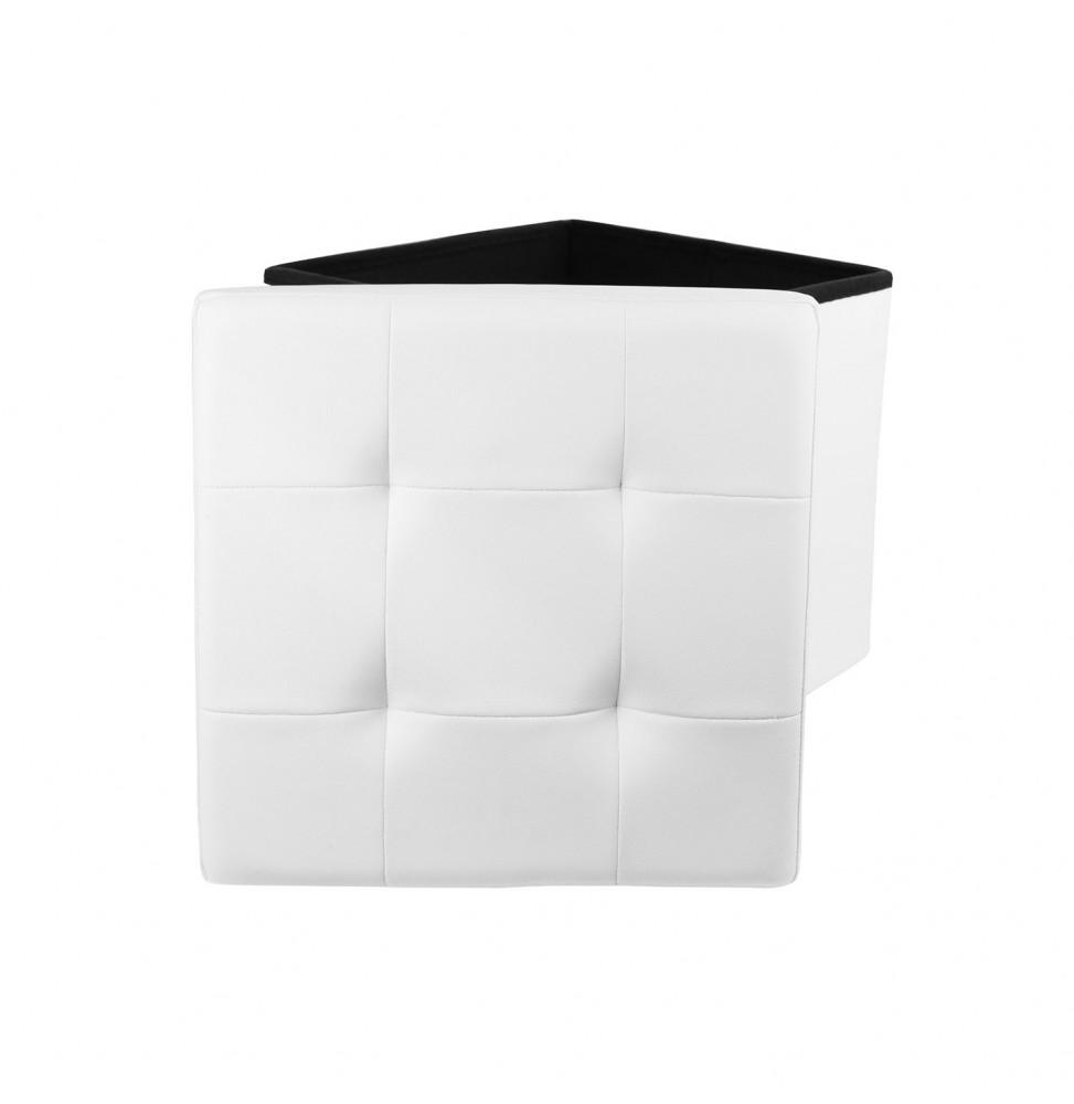 Buy Padded Foldable Pouf Box - White at affordable prices — free ...