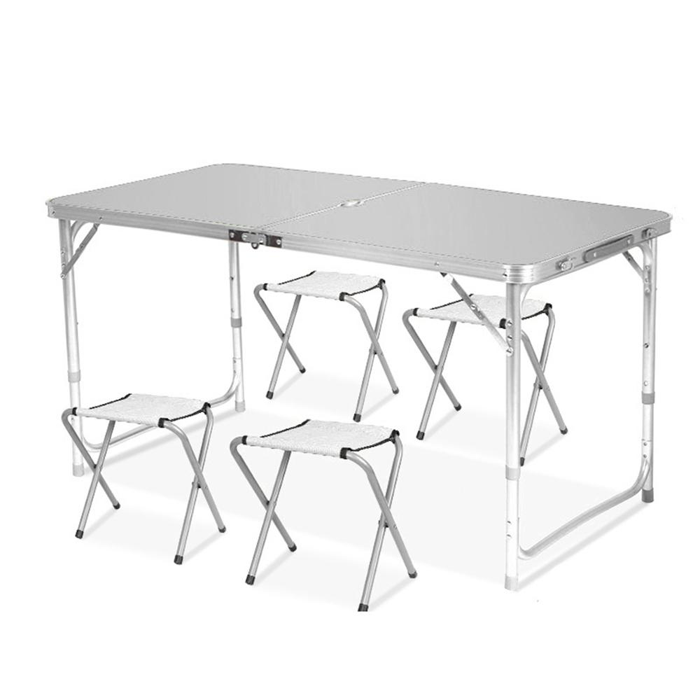 Buy Outdoor Folding Table Chair Set Camping Table Aluminium Alloy ...